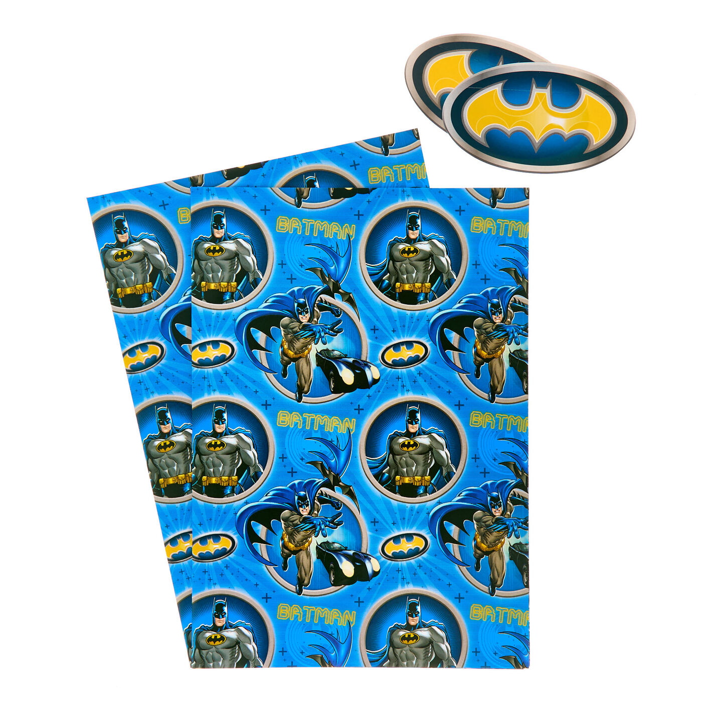 Buy Batman Wrapping Paper - 2 Sheets & 2 Tags for GBP 1.79 | Card ...