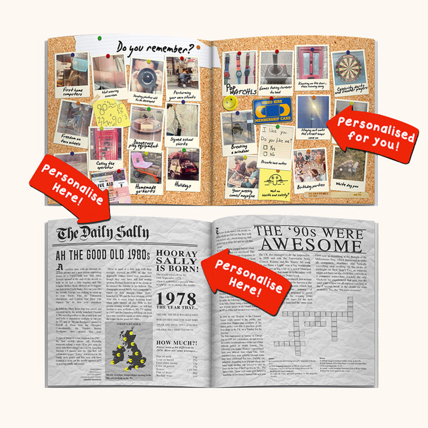 Buy Personalised Book - Memory Lane 40th Birthday for GBP 22.99 | Card ...