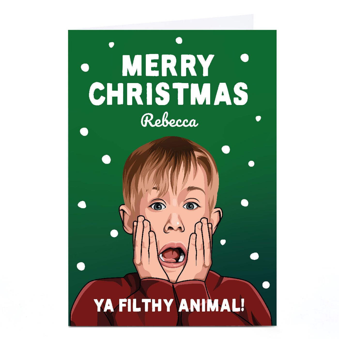 Buy Personalised All Things Banter Christmas Card - Ya Filthy Animal ...