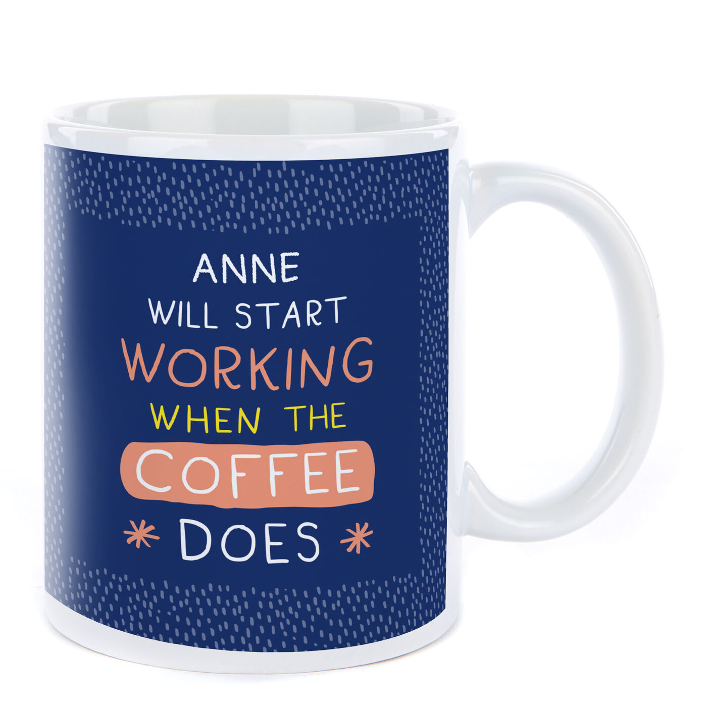 Buy Personalised Smiley Happy People Mug - When The Coffee Does for GBP ...