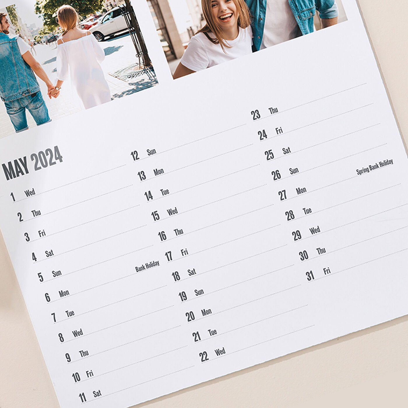 Buy Create Your Own Multi-Photo Upload Calendar - 4 Photos for GBP 9.99 ...