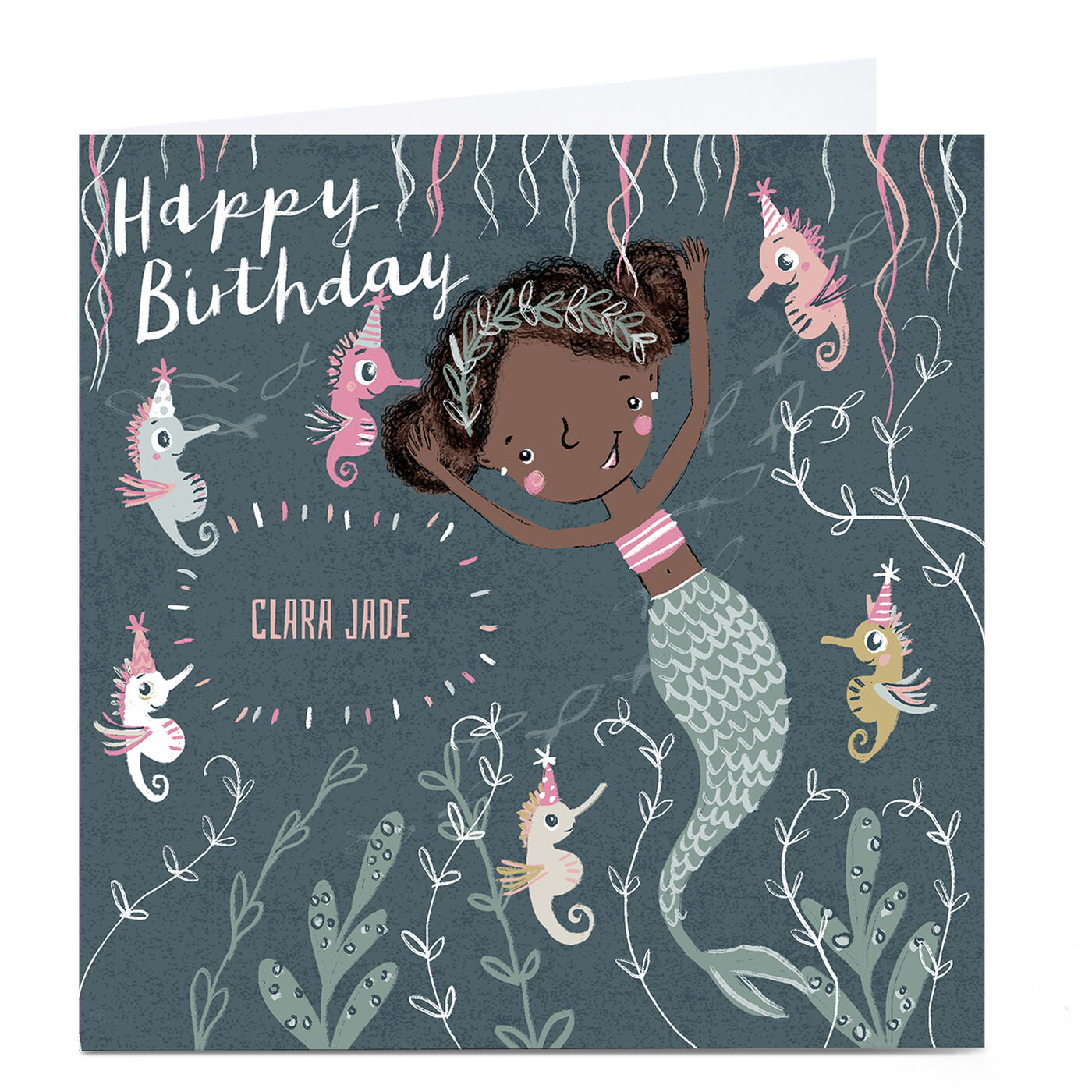 Buy Personalised Emma Valenghi Birthday Card Mermaid For Gbp 3 29