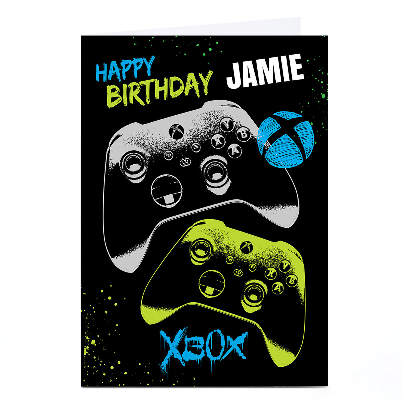 Buy Personalised XBox Birthday Card - Controllers for GBP 2.29 | Card ...