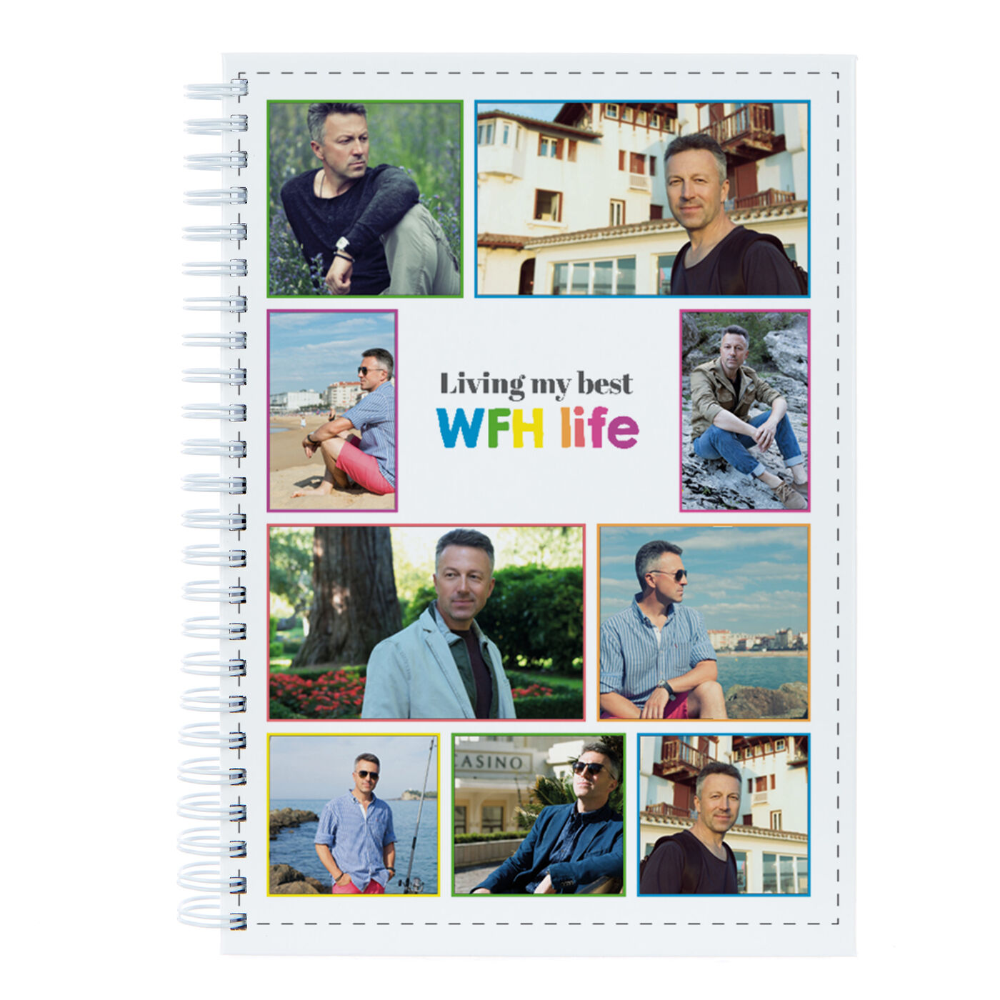 Buy Personalised Notebook - Living My Best WFH Life for GBP 6.49 | Card ...