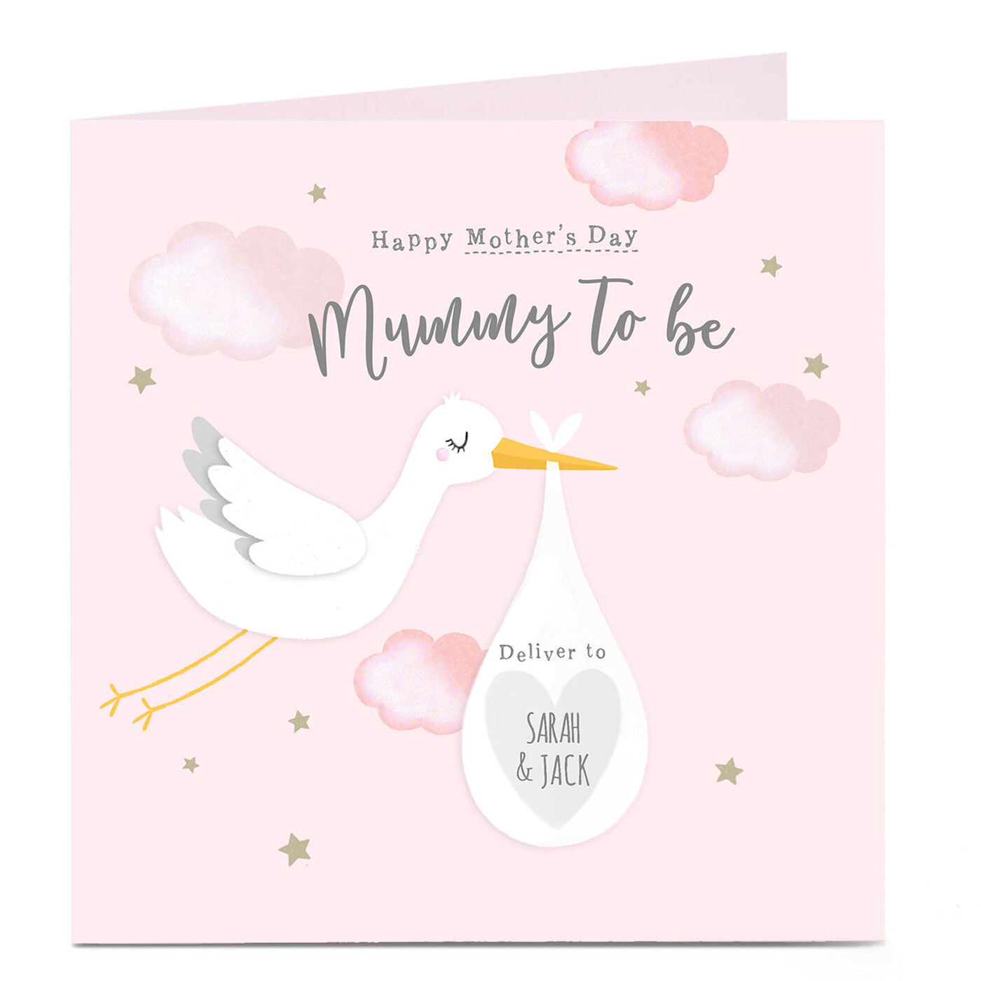 Buy Personalised Mothers Day Card Mummy To Be Pink For Gbp 3 29