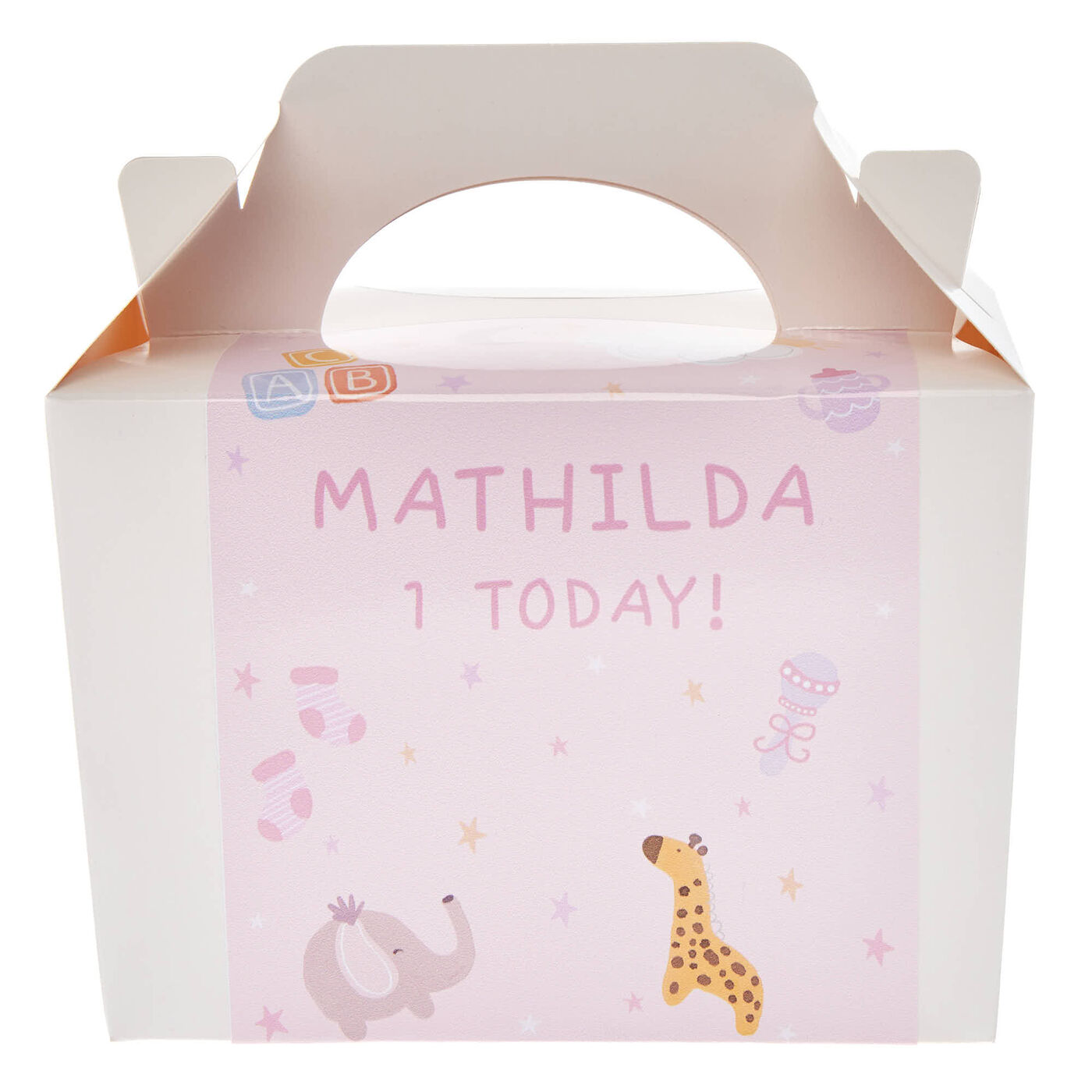 Buy Baby Pink Personalised Party Box for GBP 2.00 | Card Factory UK