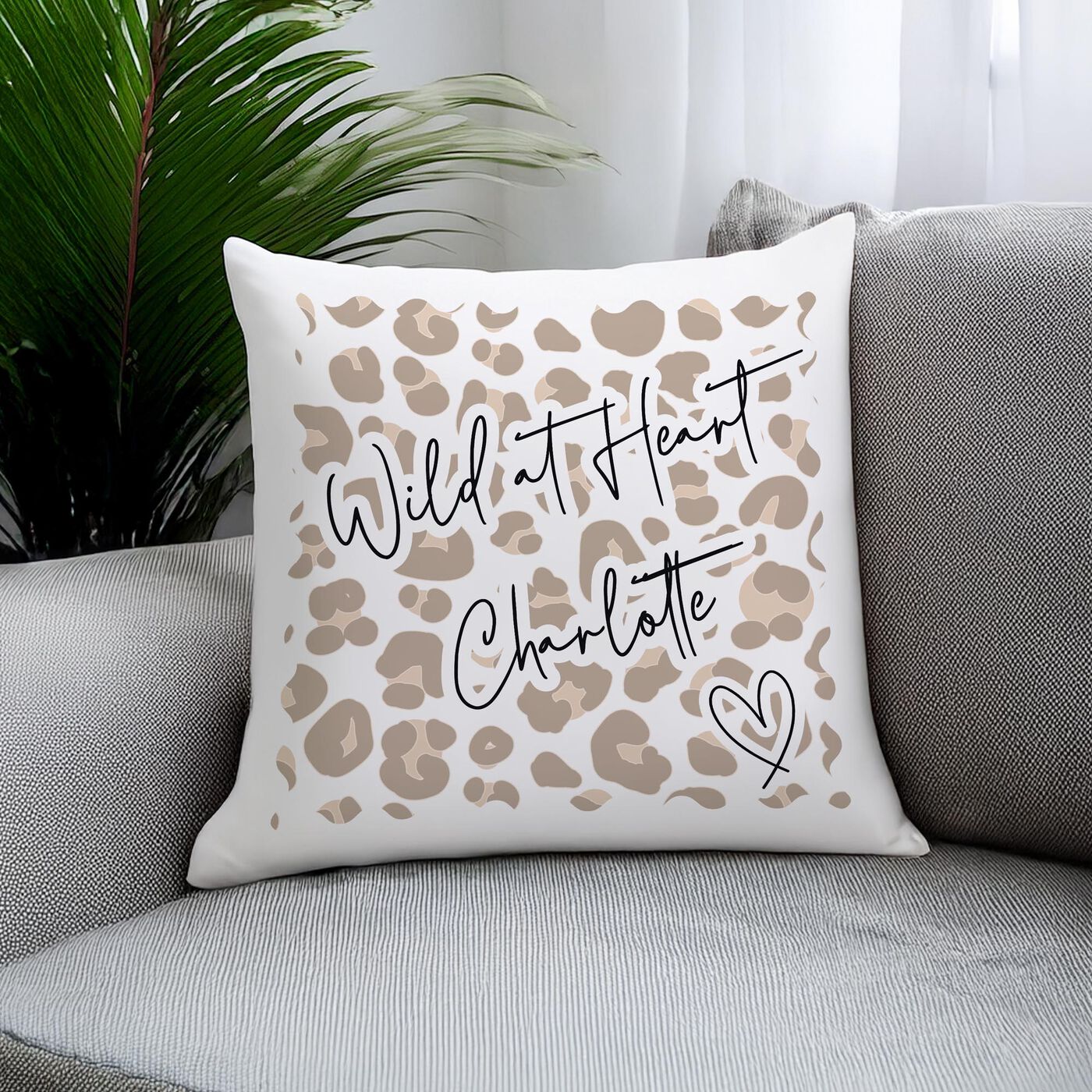 Buy Personalised Leopard Print Cushion for GBP 19.99 | Card Factory UK