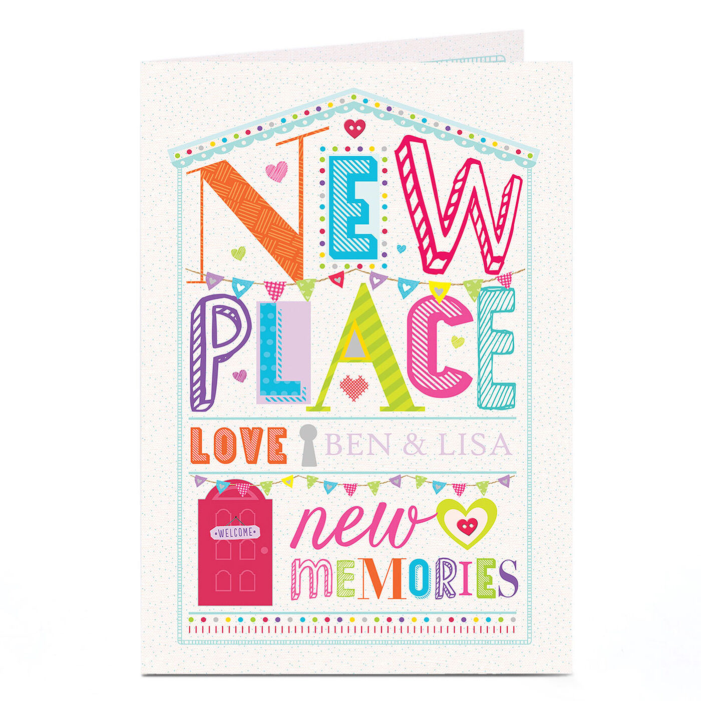 Buy Personalised New Home Card - New Place, New Memories for GBP 2.99 ...