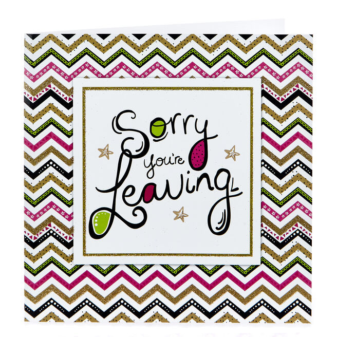 Leaving Cards, Personalised Sorry You're Leaving & Goodbye Cards UK ...