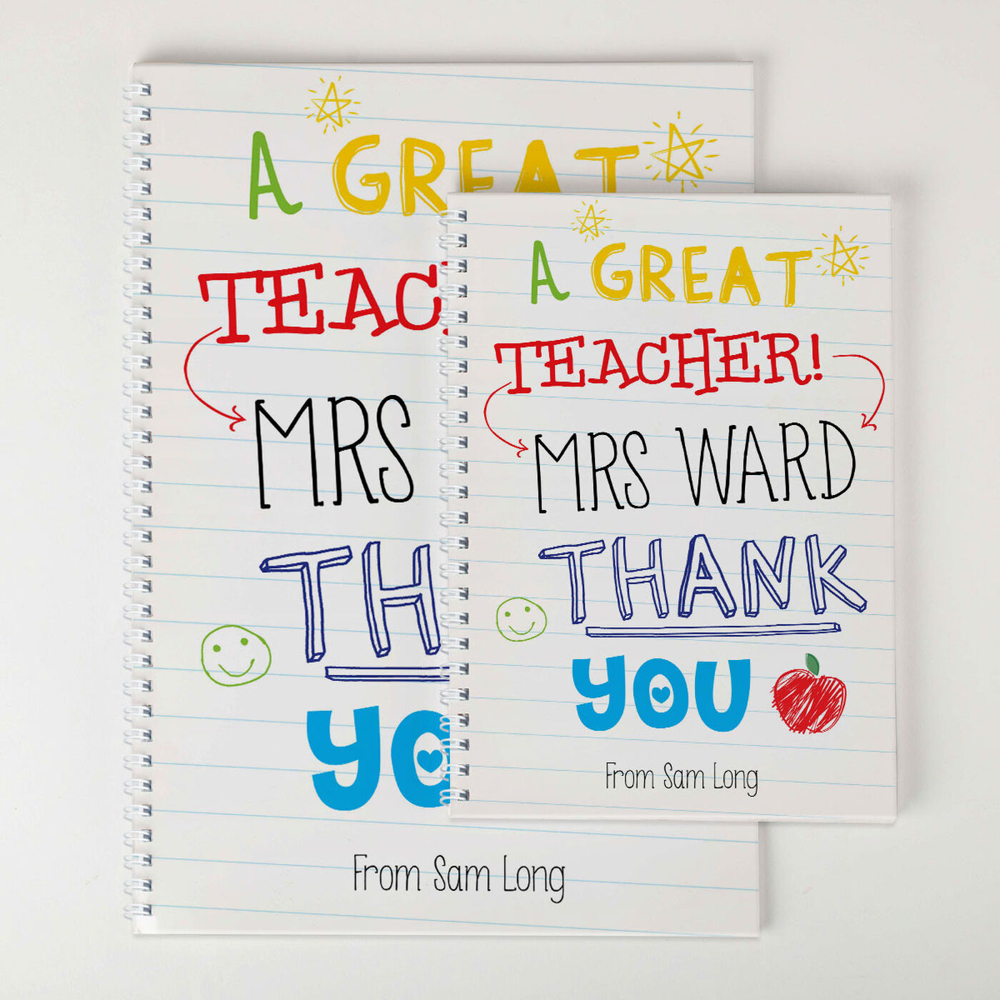 Buy Personalised Great Teacher Notebook for GBP 6.49 | Card Factory UK