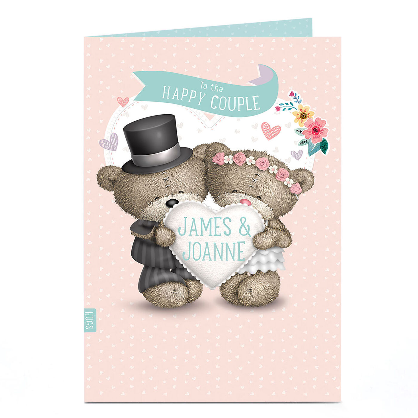 Buy Personalised Hugs Bear Wedding Card - Bride & Groom for GBP 1.79 ...