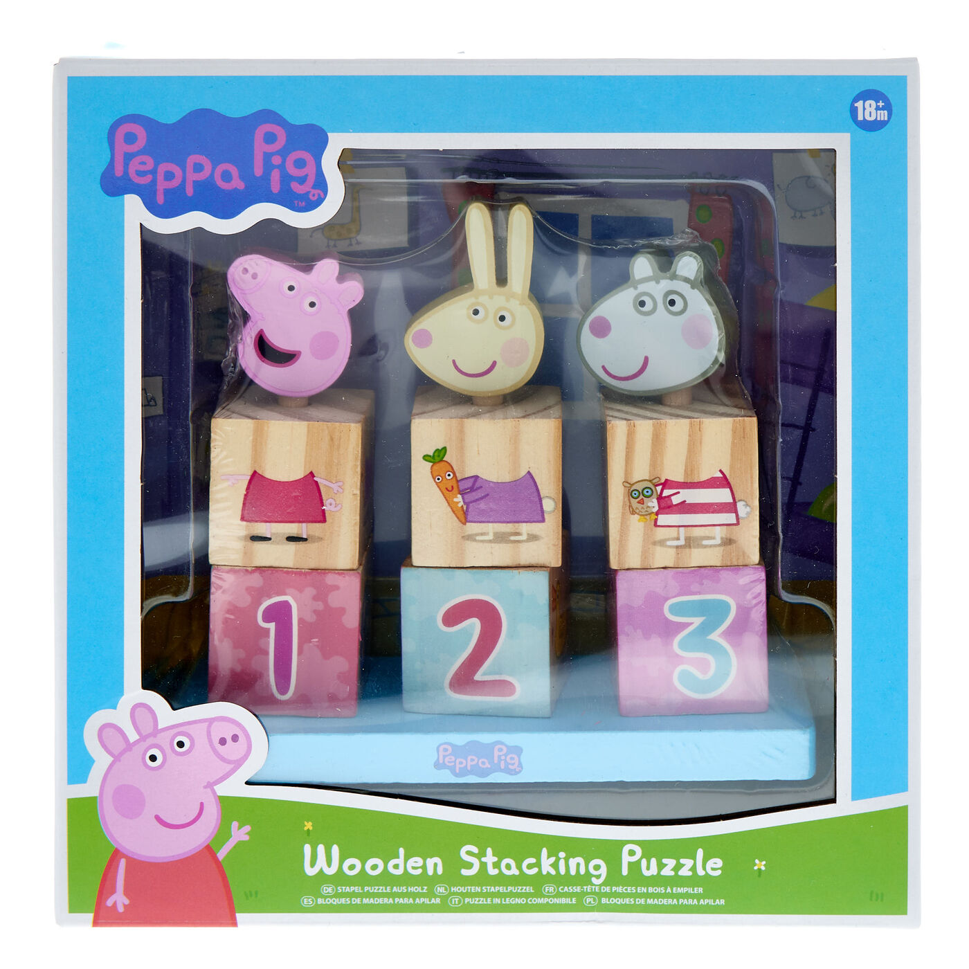 Buy Peppa Pig Wooden Stacking Puzzle for GBP 2.49 | Card Factory UK