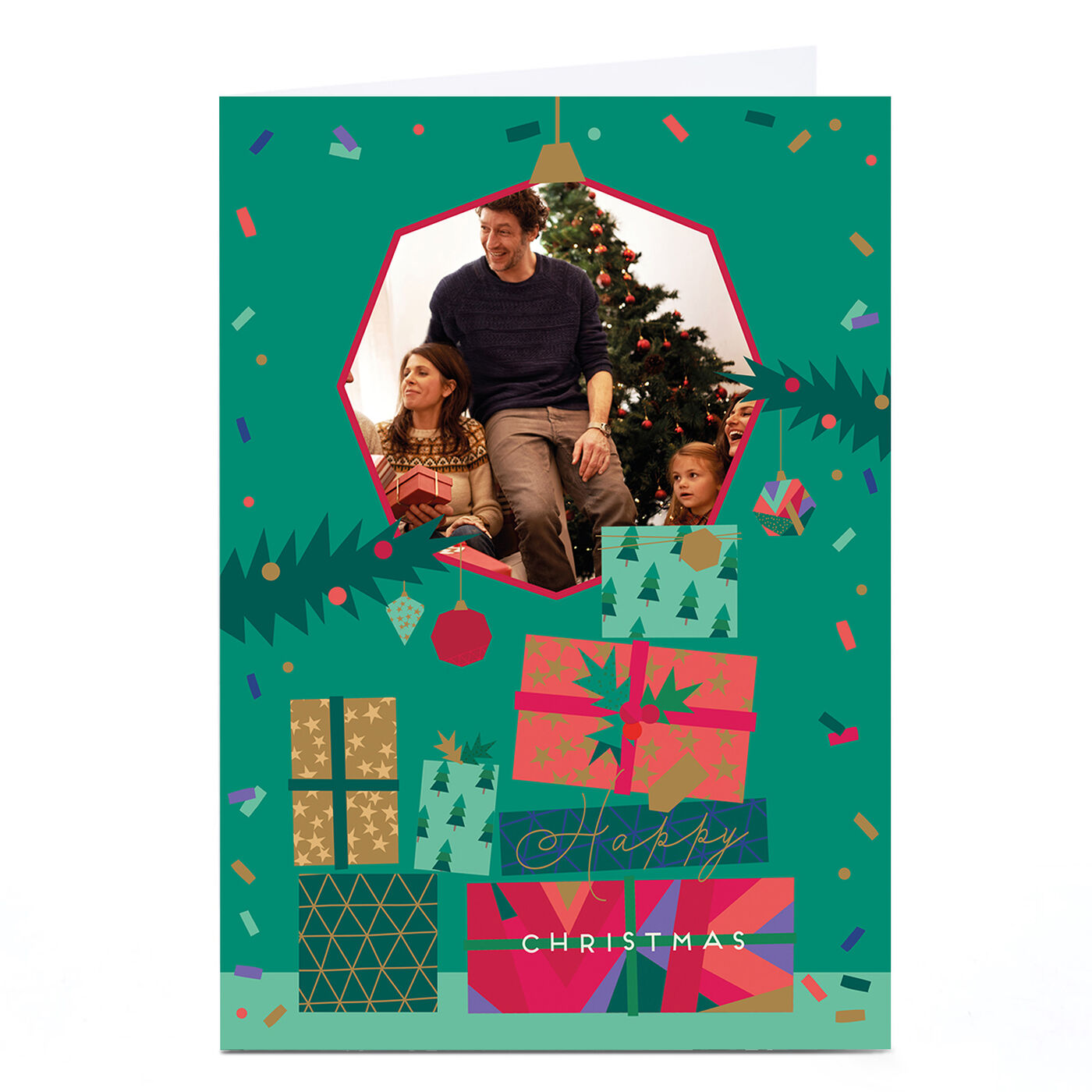 Buy Photo Christmas Card - Stack Of Gifts for GBP 1.79 | Card Factory UK