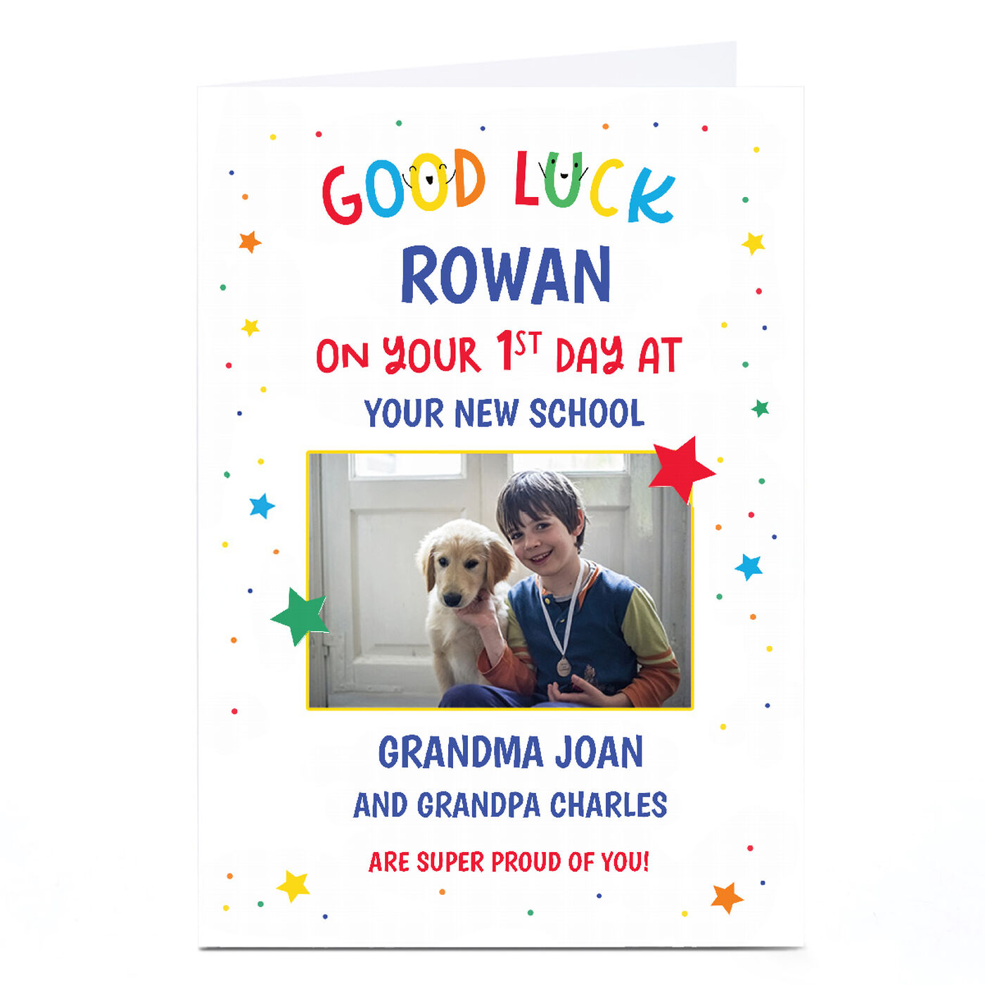 Buy Photo Good Luck Card - Good Luck on Your 1st Day for GBP 2.99 ...