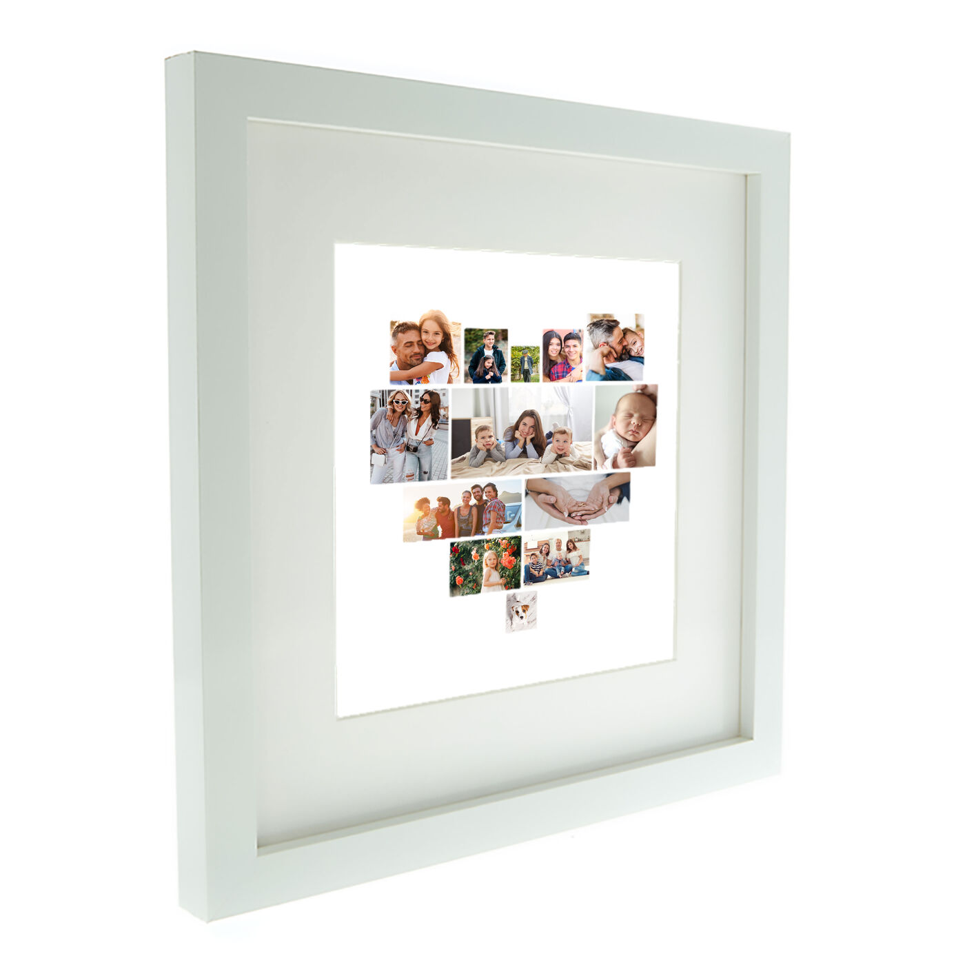 Buy Multi Photo Upload Square Framed Print - Heart for GBP 19.99 | Card ...