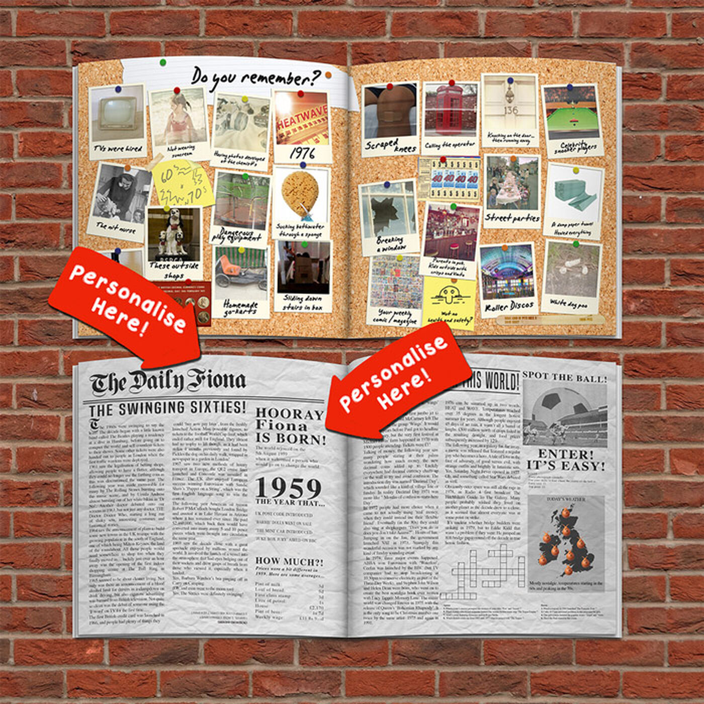 Buy Personalised Book - Memory Lane 65th Birthday for GBP 22.99 | Card ...