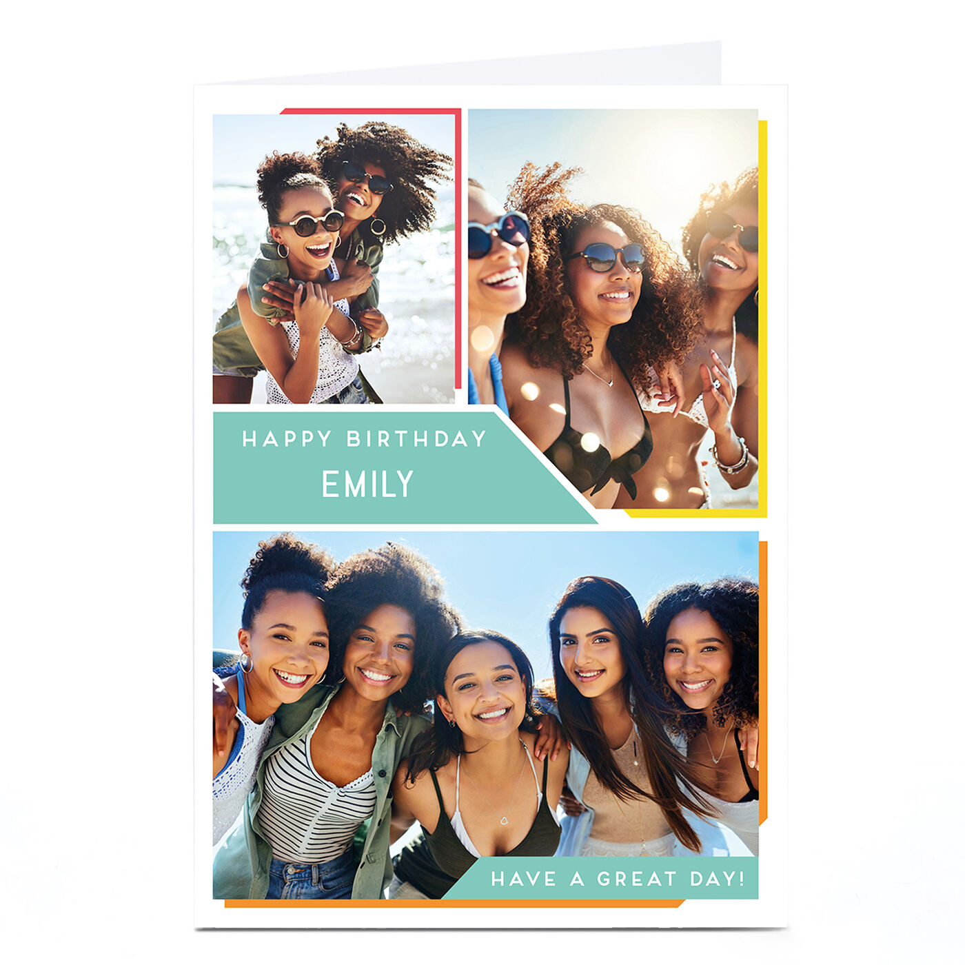 Buy Personalised Photo Card - Collage for GBP 2.99 | Card Factory UK