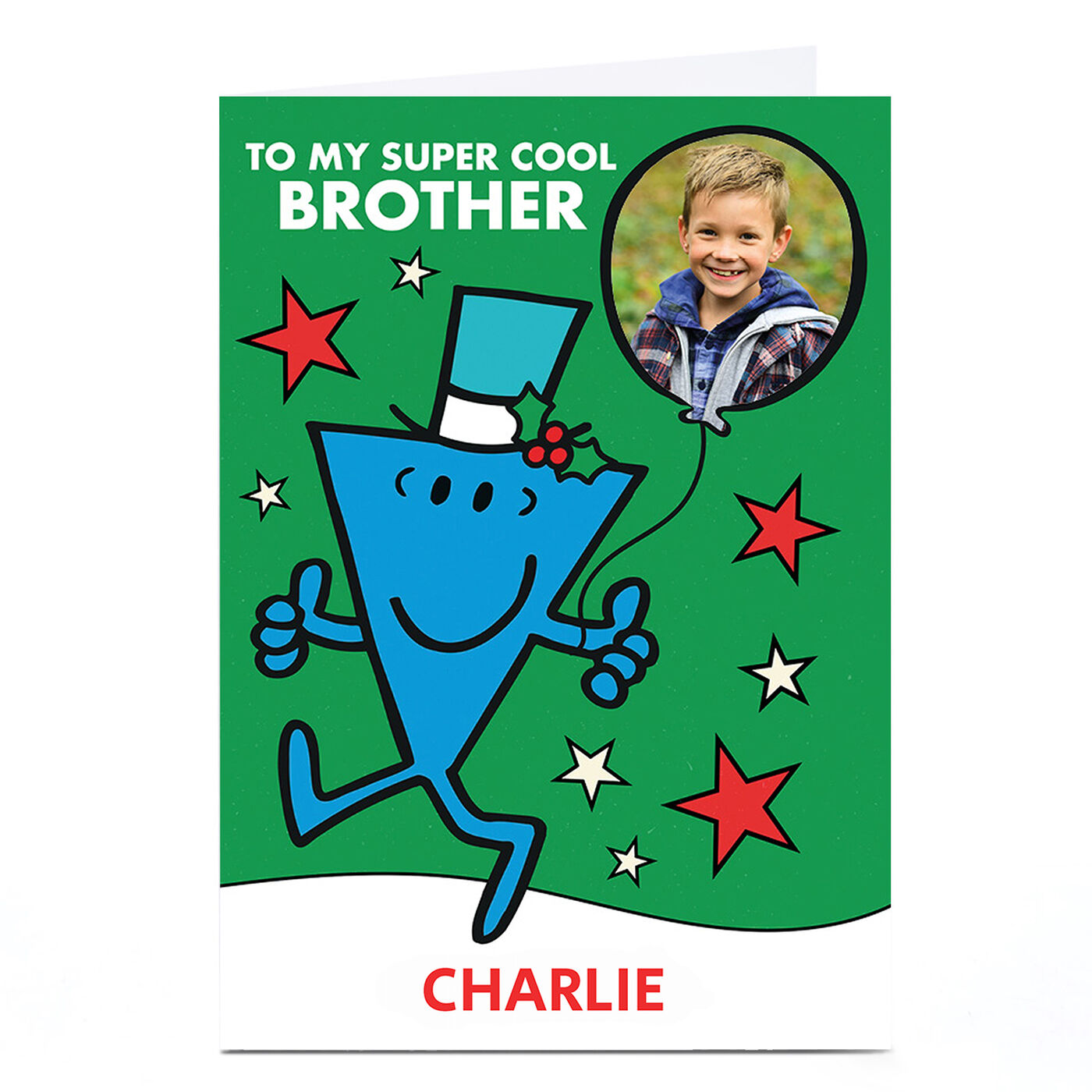 Buy Photo Mr Men & Little Miss Christmas Card - Super Cool Brother for ...