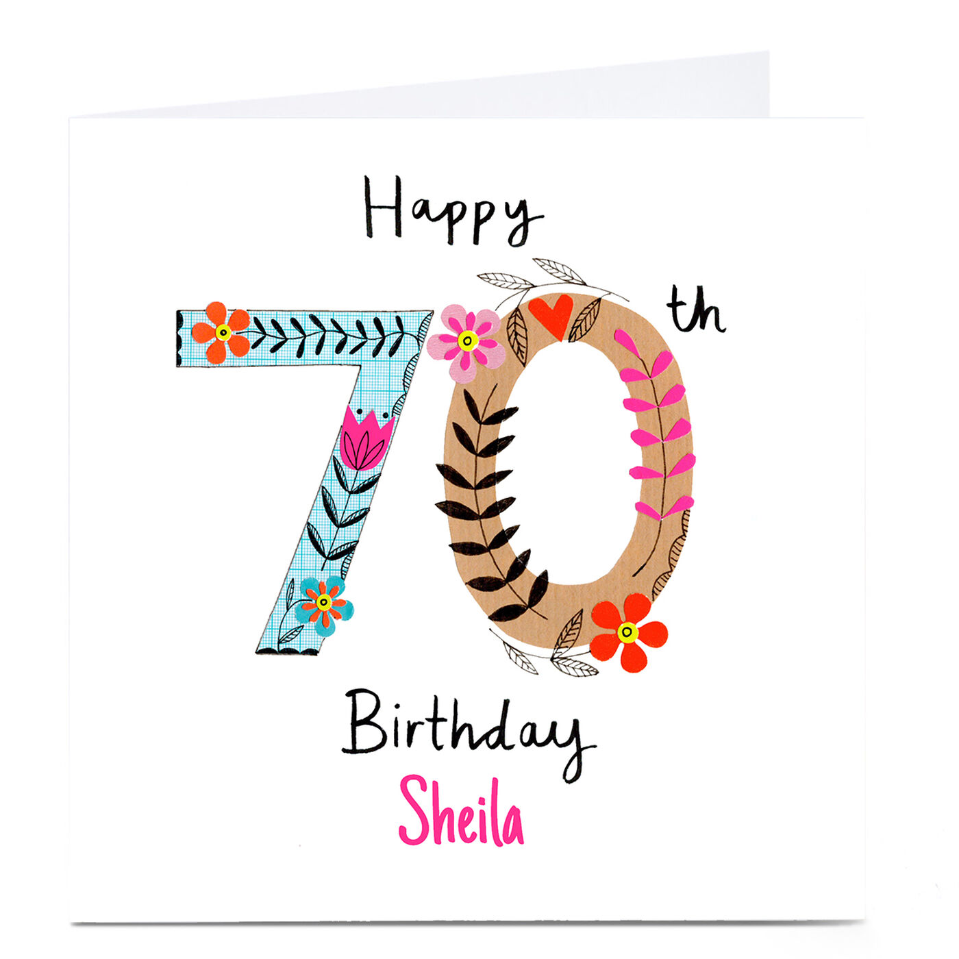 Buy Personalised Lindsay Loves To Draw 70th Birthday Card for GBP 2.99 ...