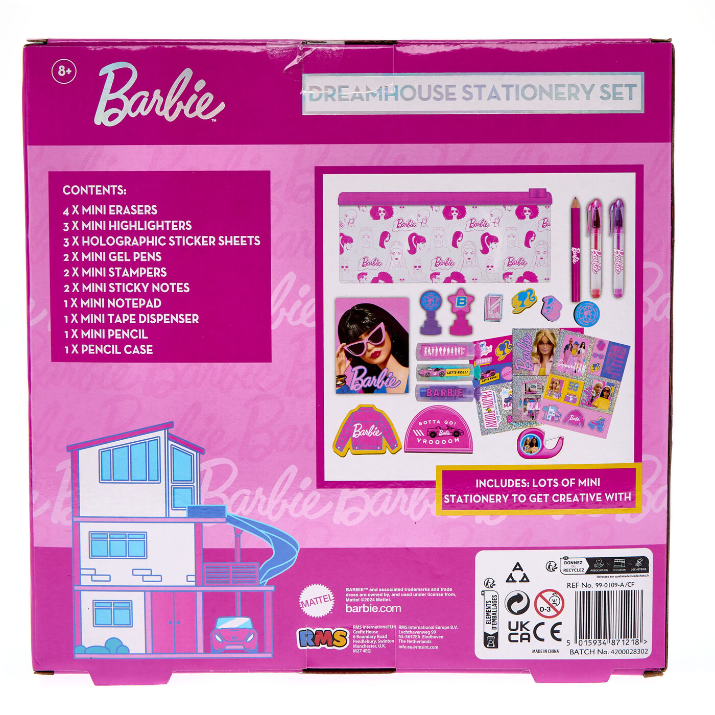 barbie writing set