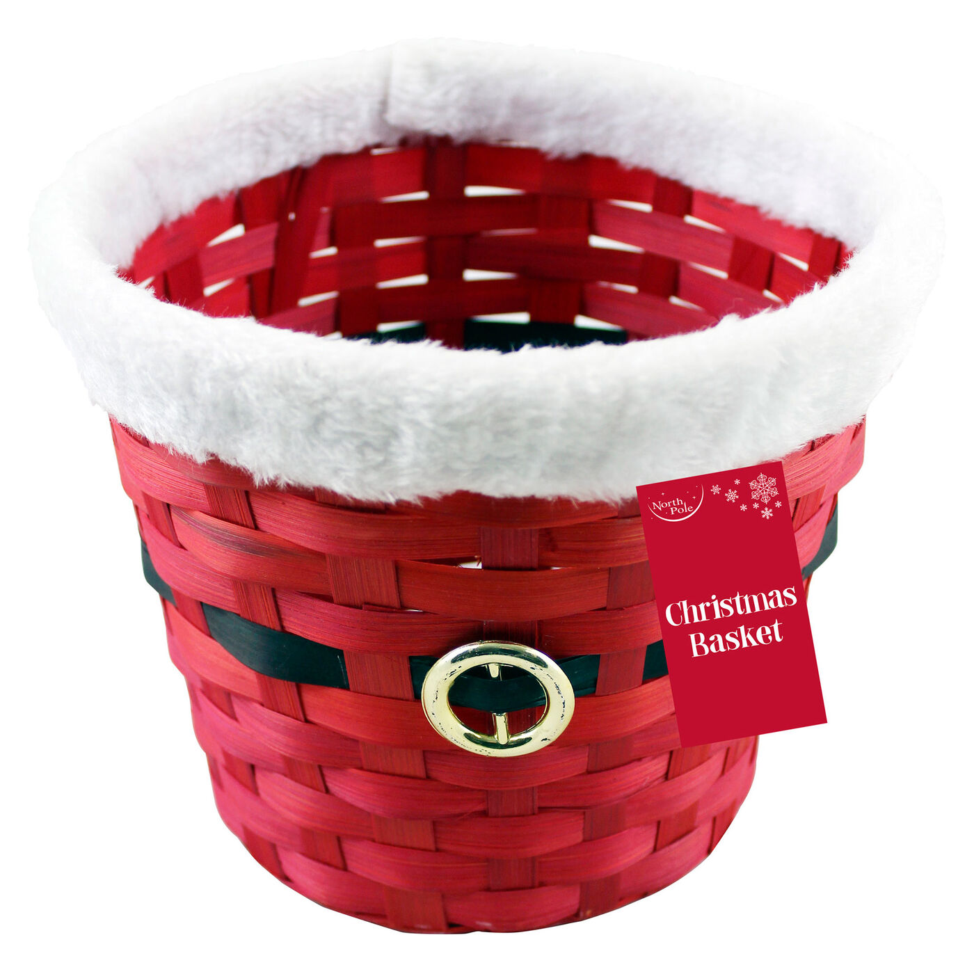 Buy Woven Rattan Santa Basket for GBP 3.99 | Card Factory UK