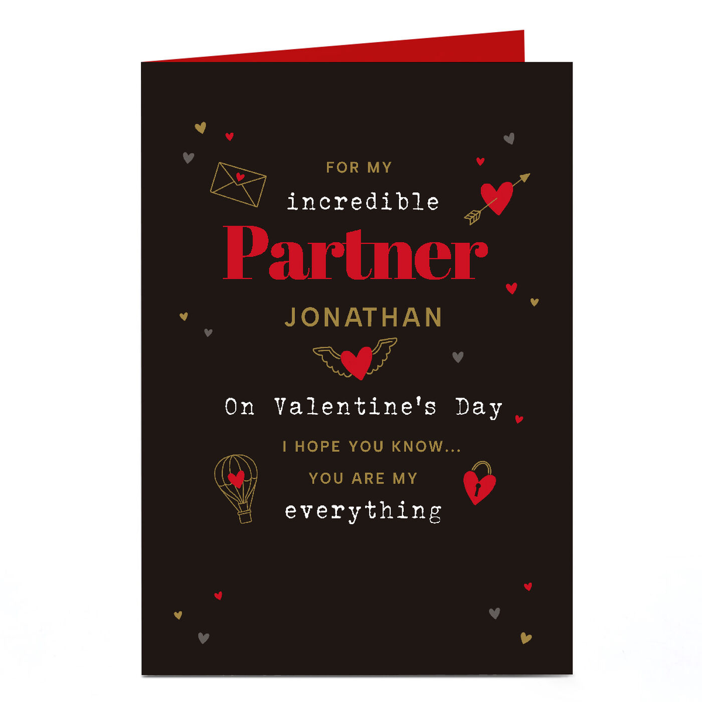 Buy Personalised Valentine's Day Card - You Are My Everything, Partner ...