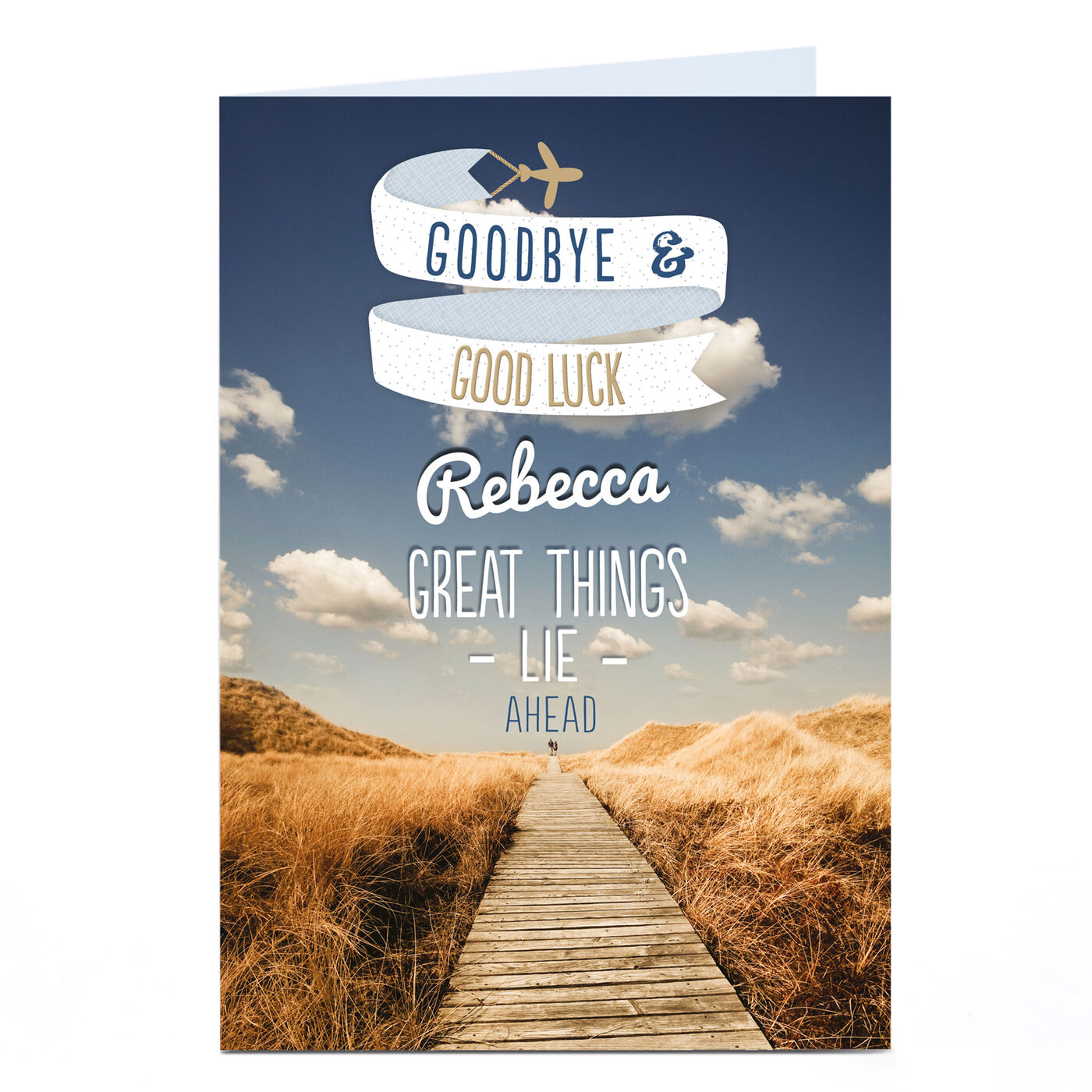Buy Personalised Card - Goodbye & Good Luck for GBP 2.99 | Card Factory UK