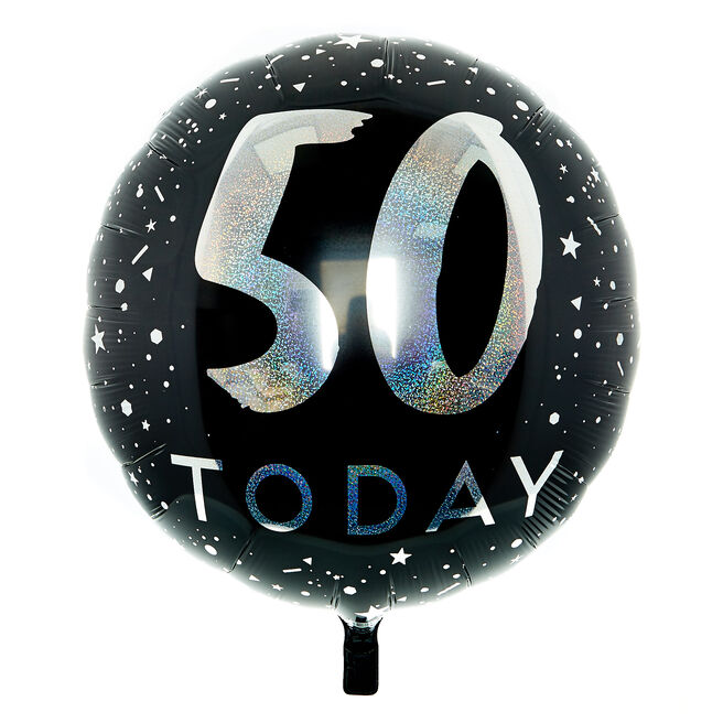 50th Birthday Balloons, 50th Balloons, Happy 50th Helium Balloons ...