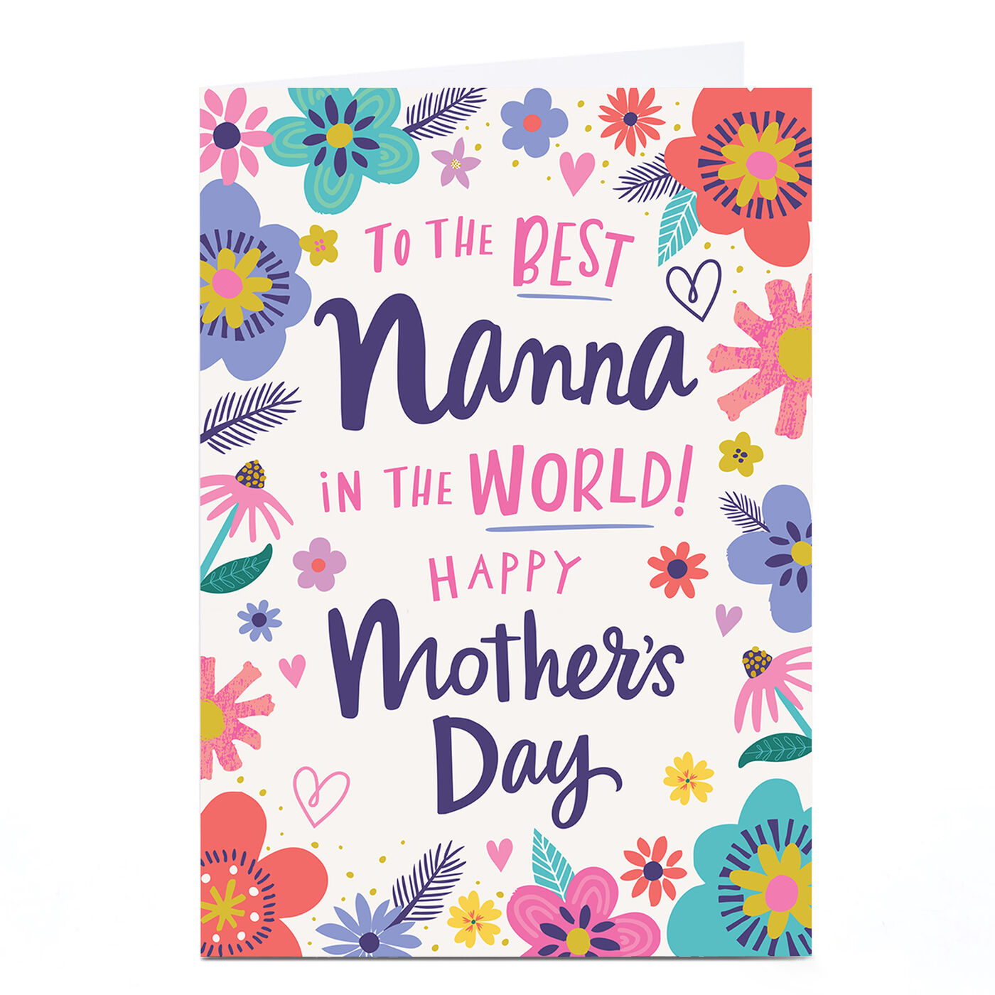 Buy Personalised Ebony Newton Mother's Day Card - Dotty Black Best ...