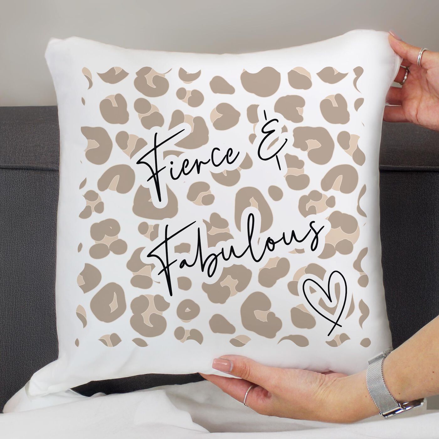 Buy Personalised Leopard Print Cushion for GBP 19.99 | Card Factory UK