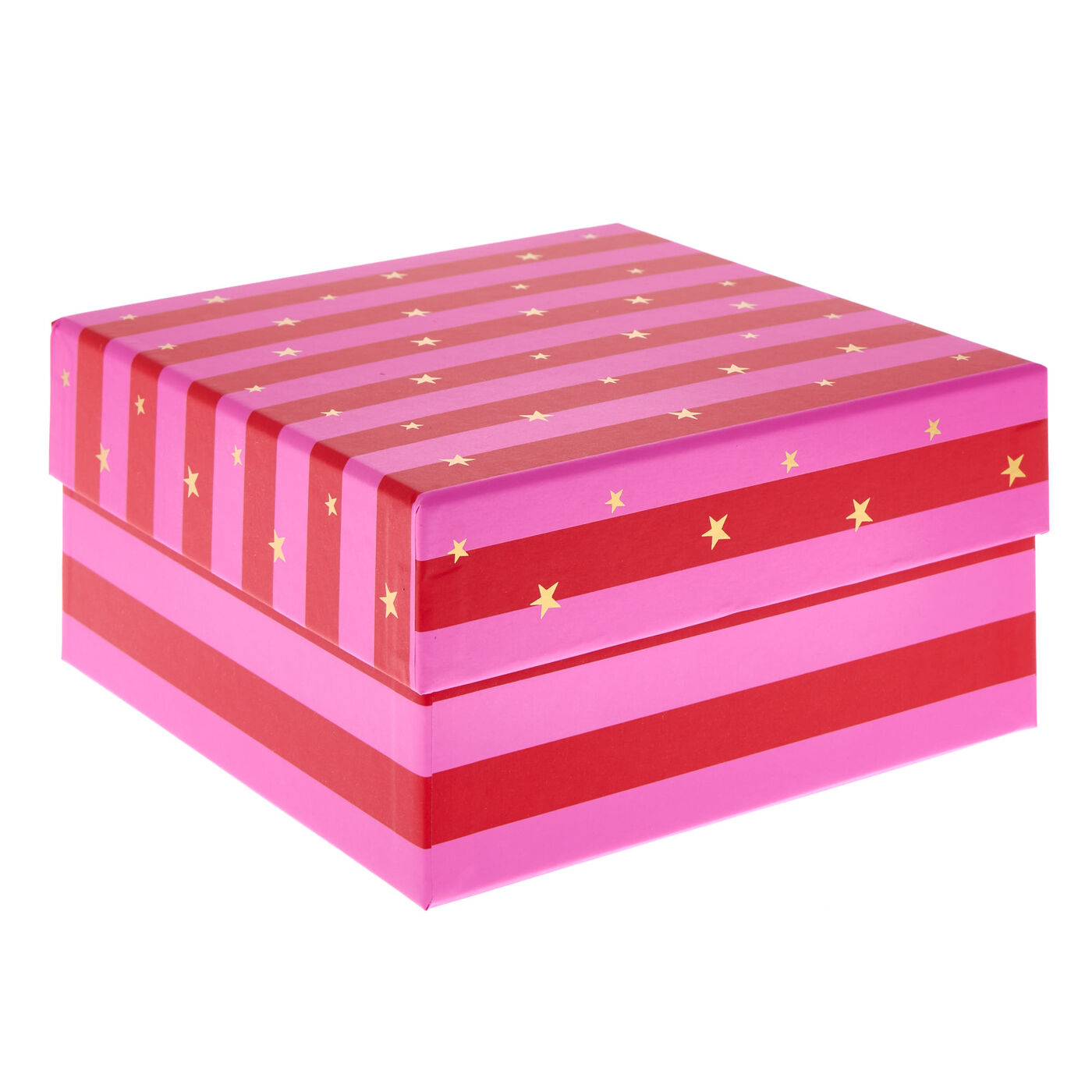 Buy Pink & Red Stripes Christmas Gift Boxes - Set of 4 for GBP 13.56 ...