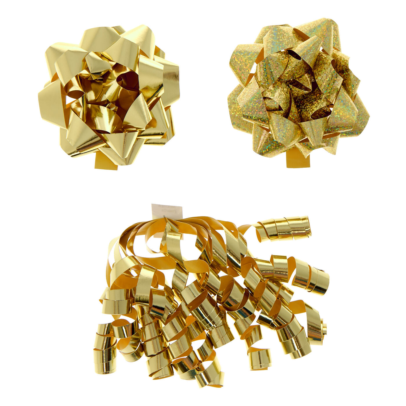 gold present bows