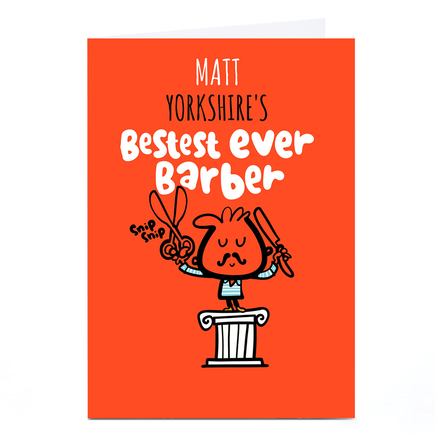 Buy Personalised Fruitloops Card - Bestest Ever Barber for GBP 2.99 ...