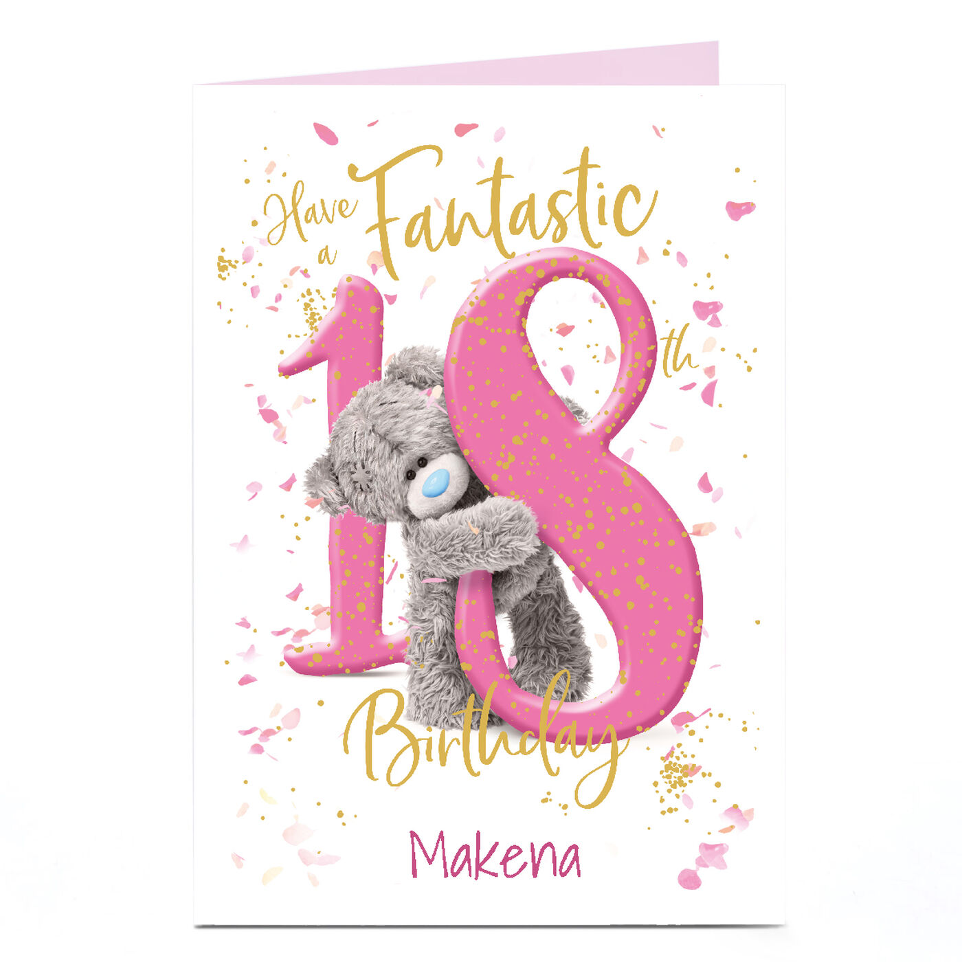 Buy Personalised Tatty Teddy 18th Birthday Card - Fantastic 18th for ...