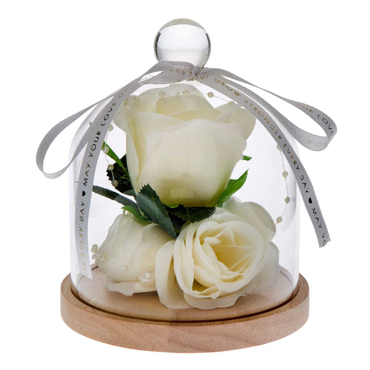 Buy May Your Love Grow Stronger Every Day Ornamental Flower Cloche for ...