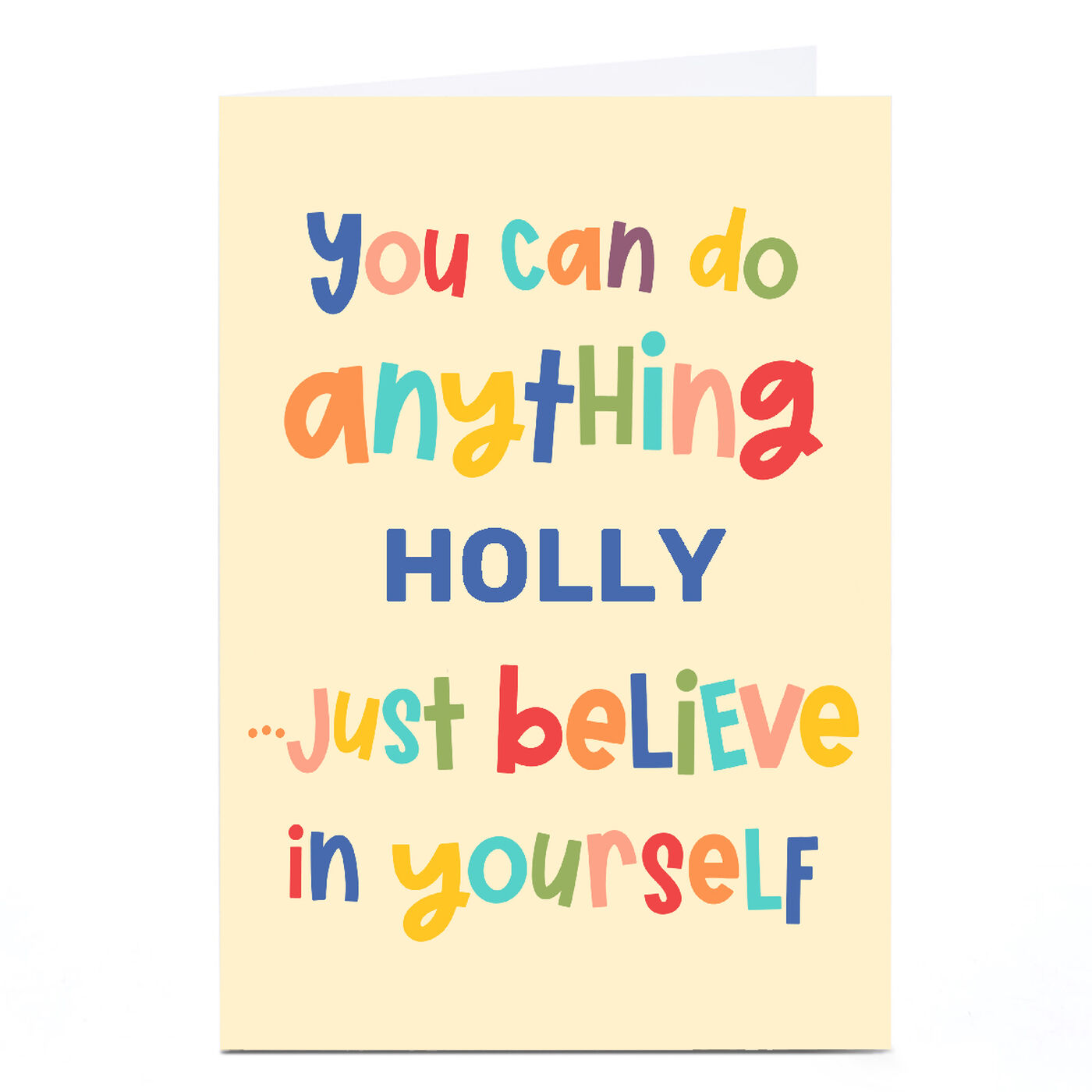 Buy Personalised Card - Just Believe in Yourself for GBP 2.99 | Card ...