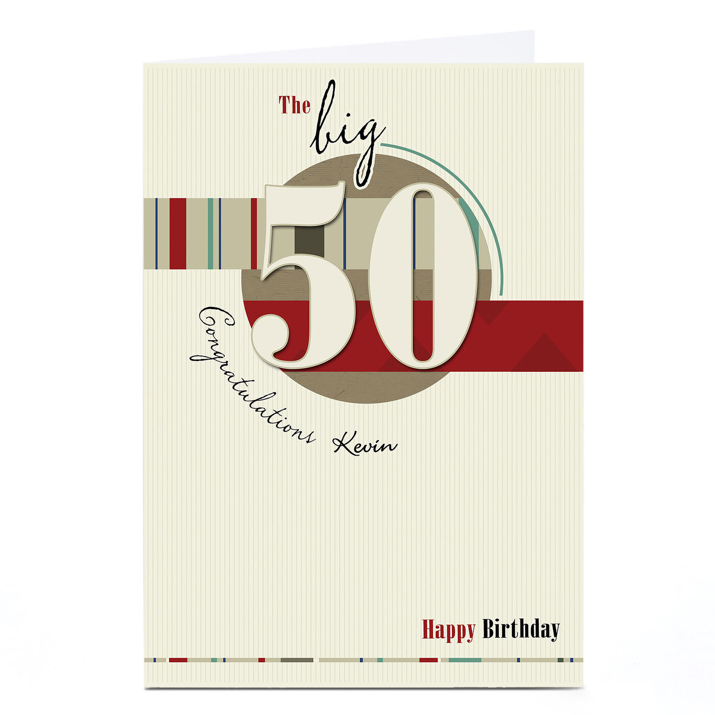 Buy Personalised Birthday Card - The Big 50 for GBP 2.99 | Card Factory UK