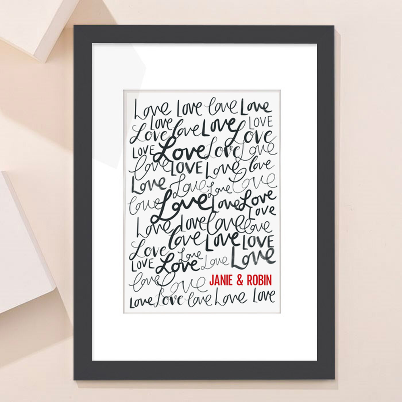 Buy Personalised Names Love Portrait Print for GBP 19.99 | Card Factory UK