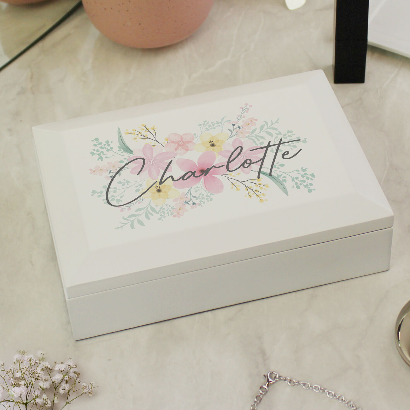 Buy Personalised Watercolour Jewellery Box for GBP 24.99 | Card Factory UK