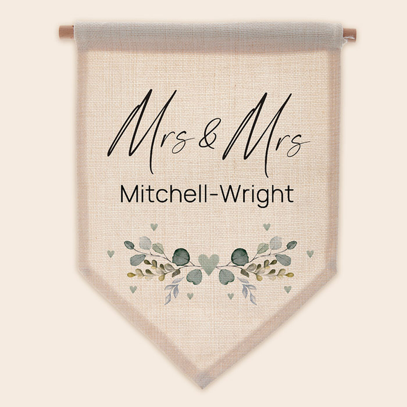 Buy Personalised Wedding Mrs and Mrs Hanging Sign for GBP 14.99 | Card ...
