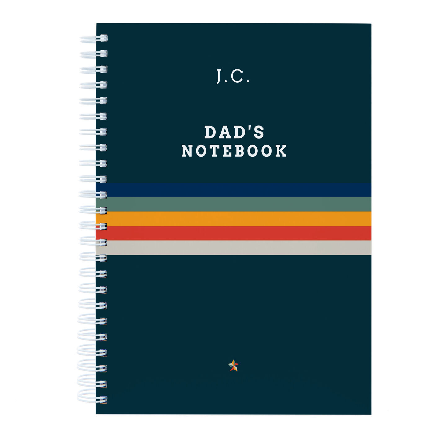 Buy Personalised Notebook - Stripes, Initials & Name for GBP 6.49 ...