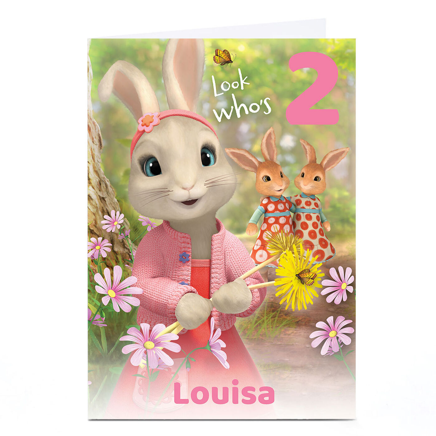 Buy Personalised Peter Rabbit Birthday Card - Look Who's..., Editable ...