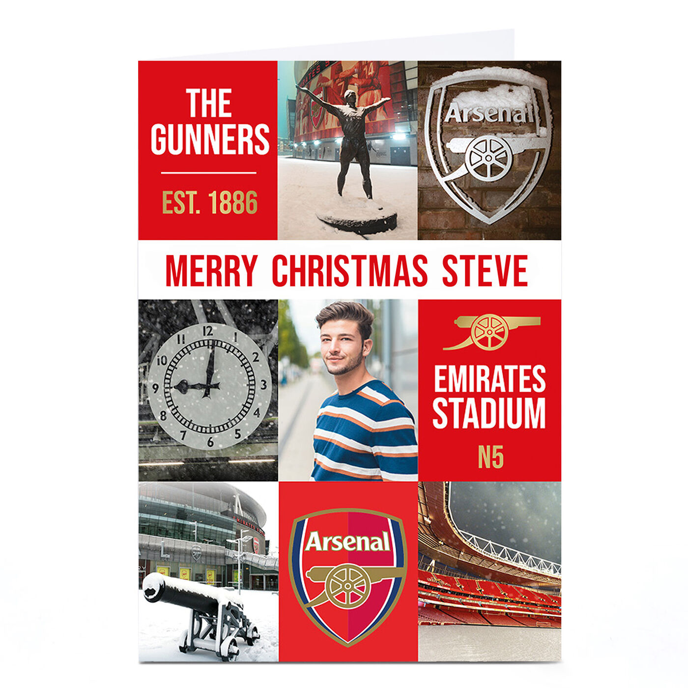 Buy Photo Arsenal FC Christmas Card - Emirates Stadium for GBP 2.99 ...