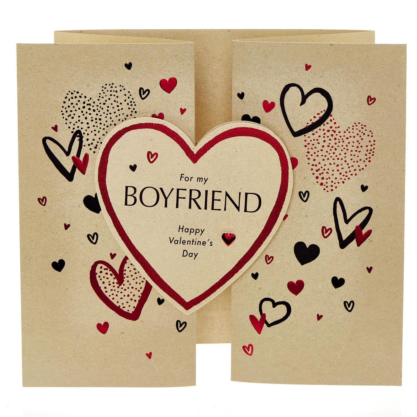 Buy Boyfriend Love Heart Luxury Boxed Valentine's Day Card for GBP 3.99 ...