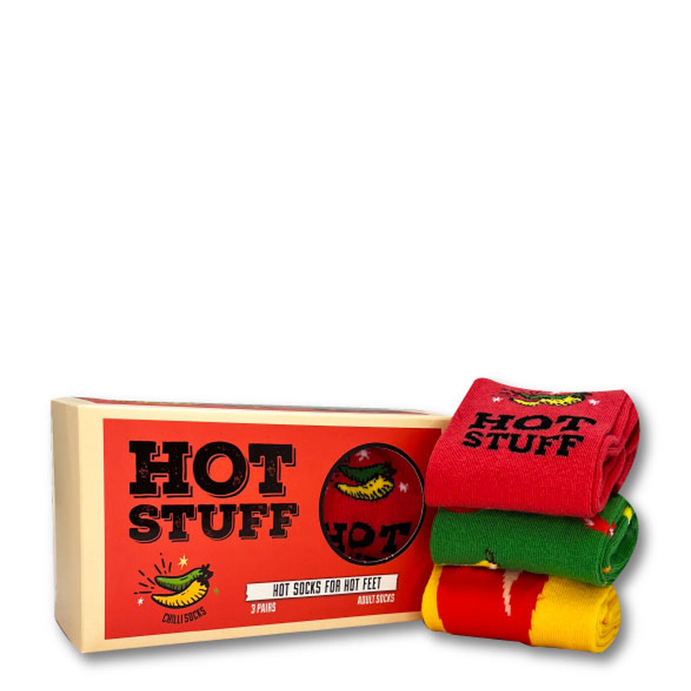 Buy Unisex Chilli Hot Stuff Socks Gift Set - 3 Pairs for GBP 8.99 ...