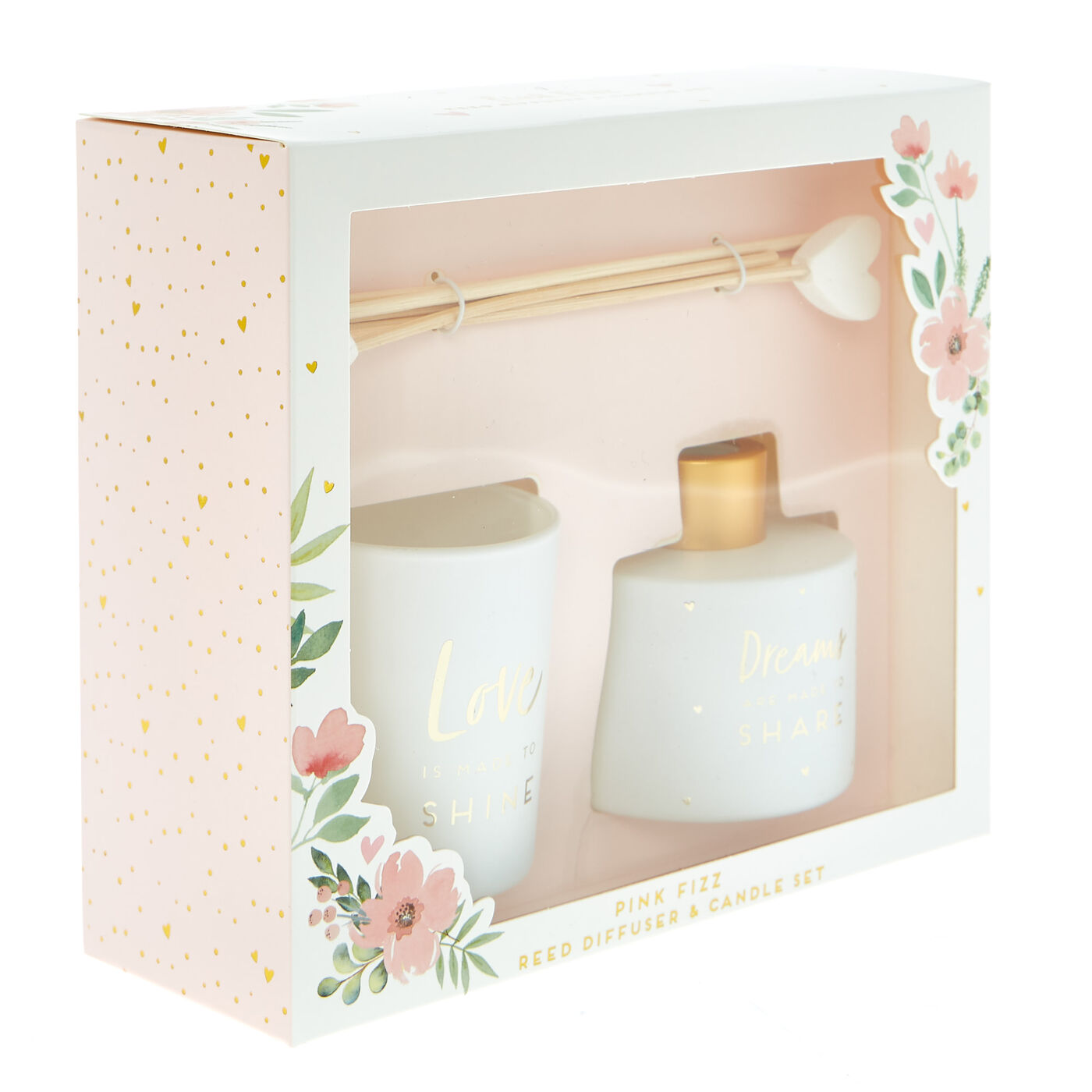 Buy Two Hearts Diffuser Candle Set for GBP 4.99 | Card Factory UK