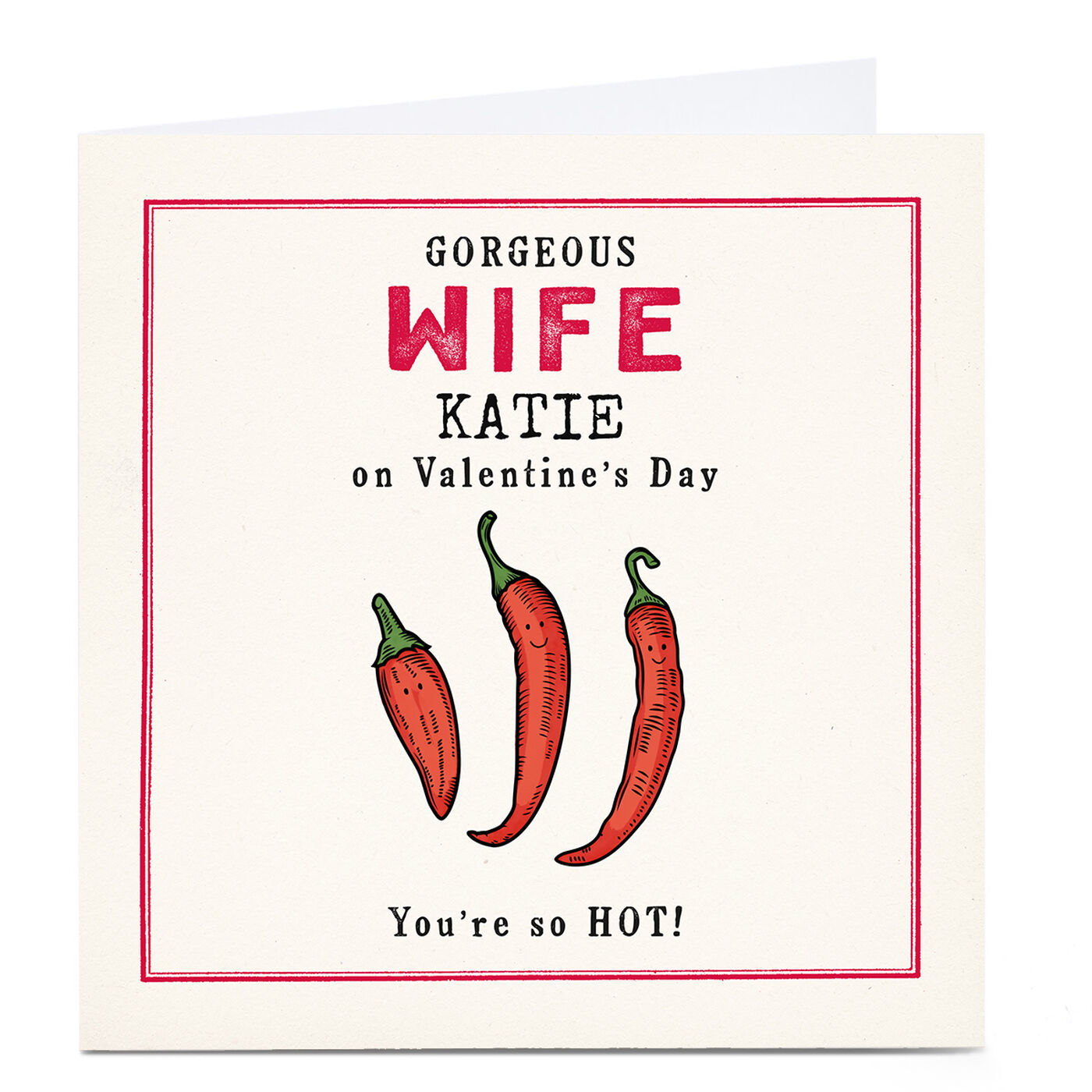 Buy Personalised Shout! Valentine's Day Card - Wife Chillies for GBP 3. ...