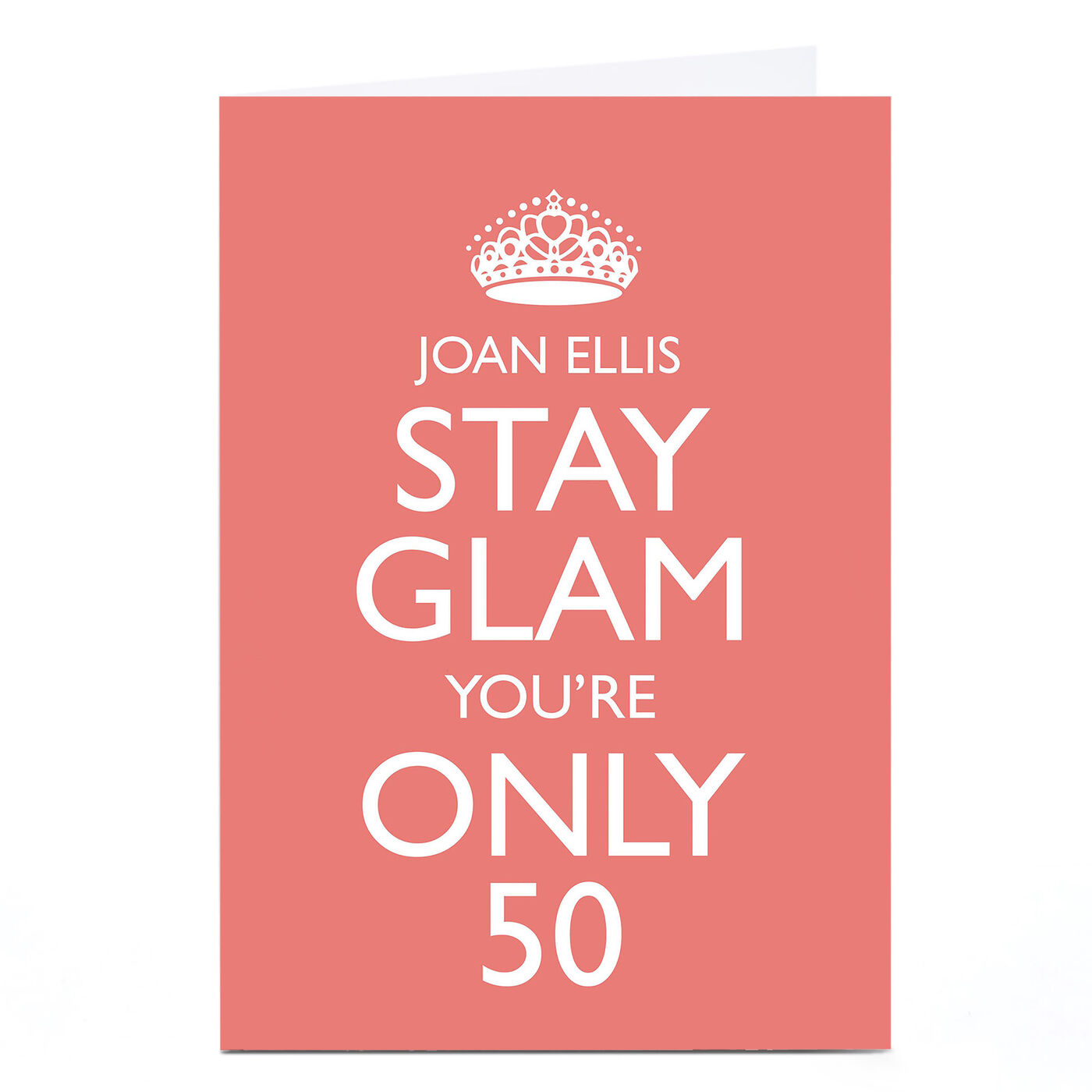 Buy Personalised 50th Birthday Card - Stay Glam for GBP 2.99 | Card ...