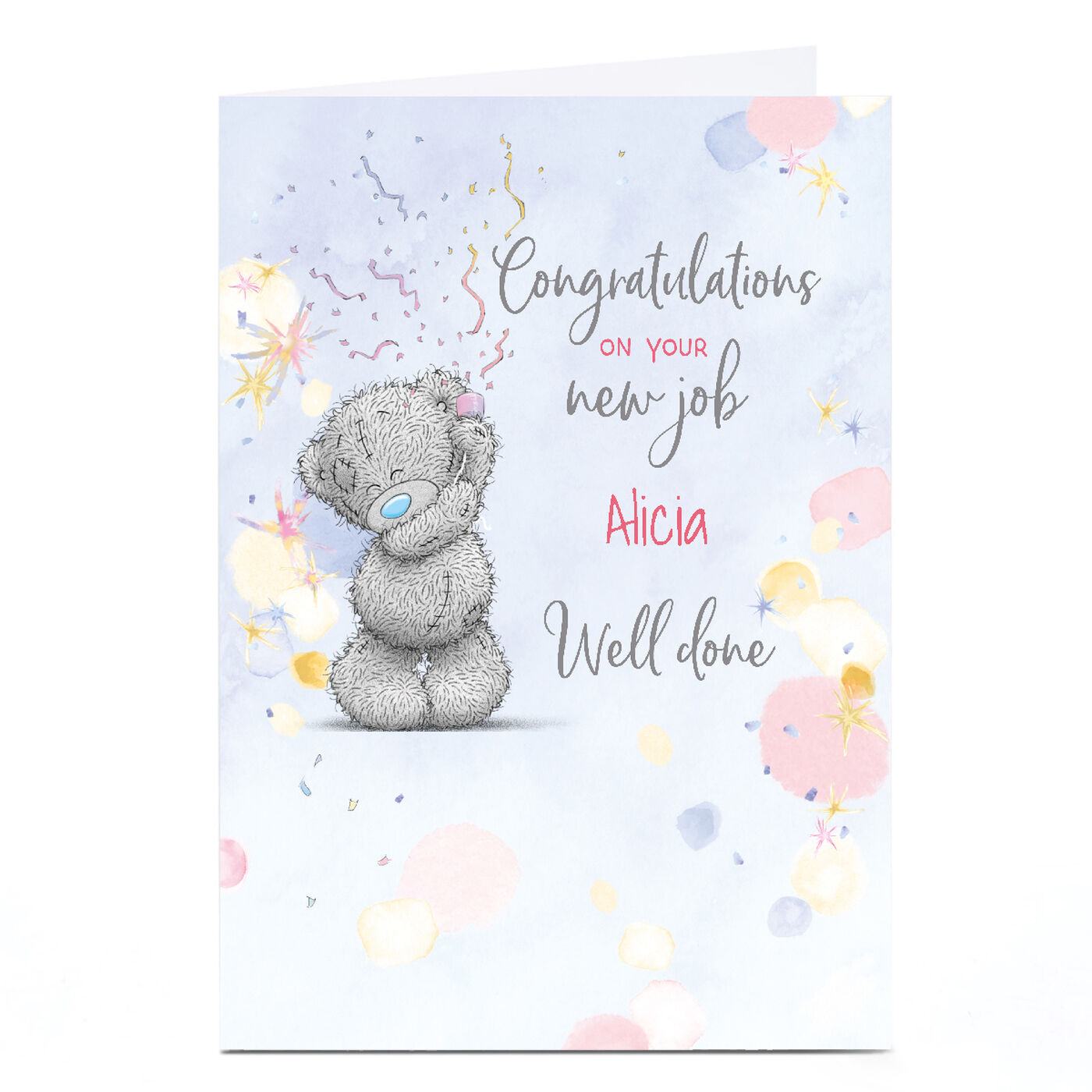 Buy Personalised Tatty Teddy New Job Card - Congratulations for GBP 2. ...