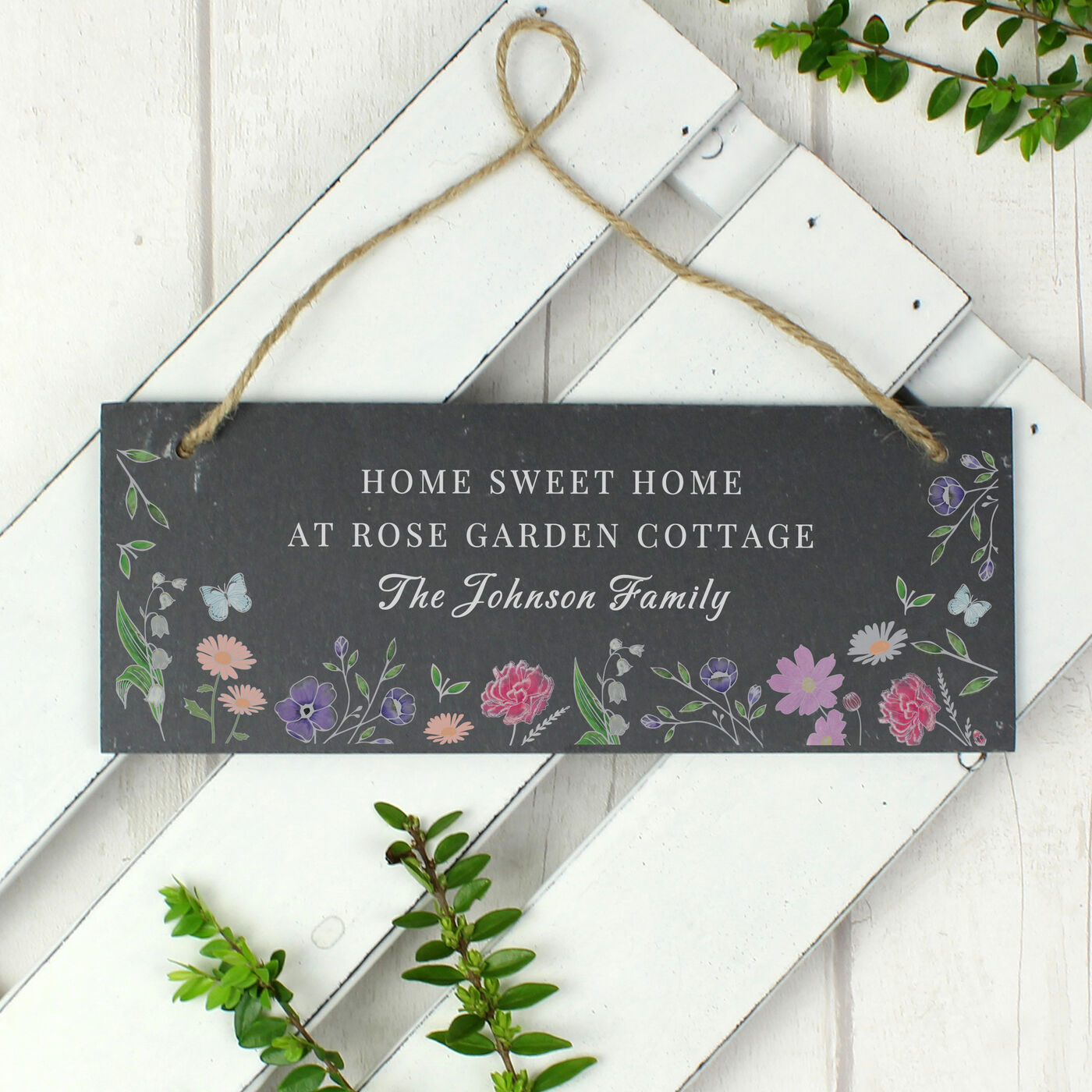 Buy Personalised Wild Flowers Slate Garden Sign for GBP 9.99 | Card ...